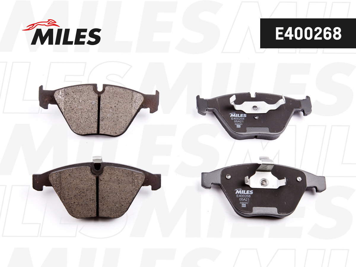Колодки тормозные BMW 3 (E90) 04-, 5 (E60) 04-, 7 (E65-E67) 03- передние Miles Low-metallic