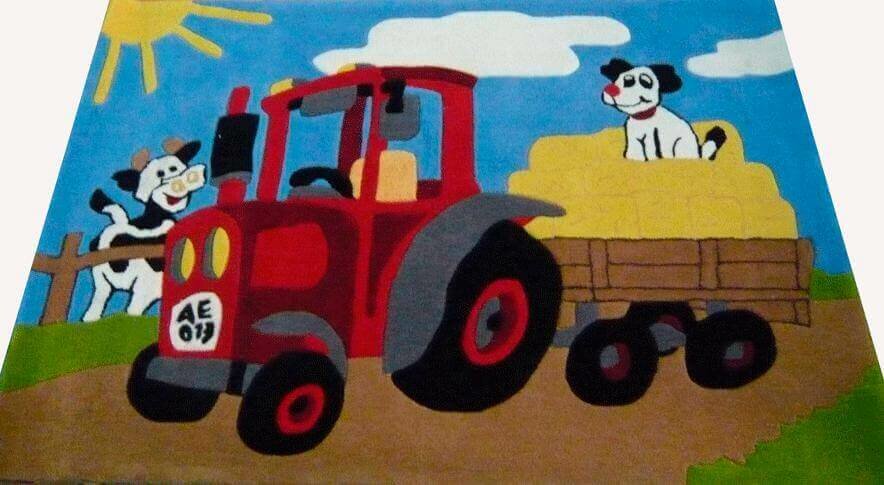 Детский ковер на пол в детскую 170х240 см ворс 13 мм 188010 KoverVDom