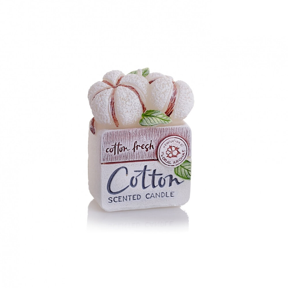 BARTEK Свеча Фигурка Микс 7x5x7.5 см 74 г Хлопок для домашнего интерьера светлый оттенок