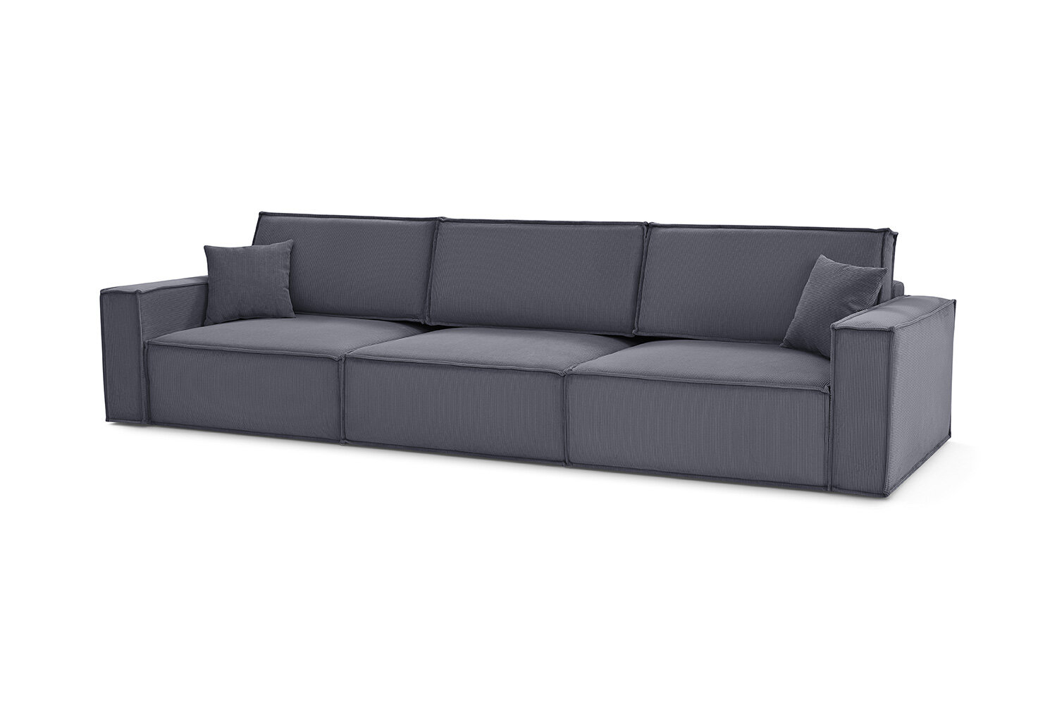 Диван-кровать SOLANA Сидней прямой, 341х89х120 см, еврокнижка, цвет серый