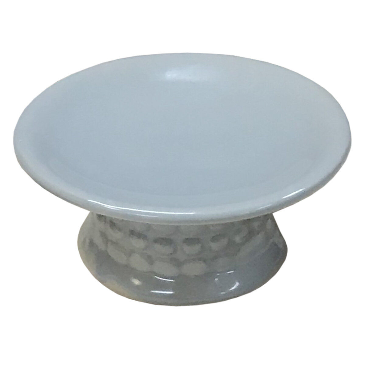 Индокитайский подсвечник круглый высота 5 см серый оттенок стильный аксессуар kelly002