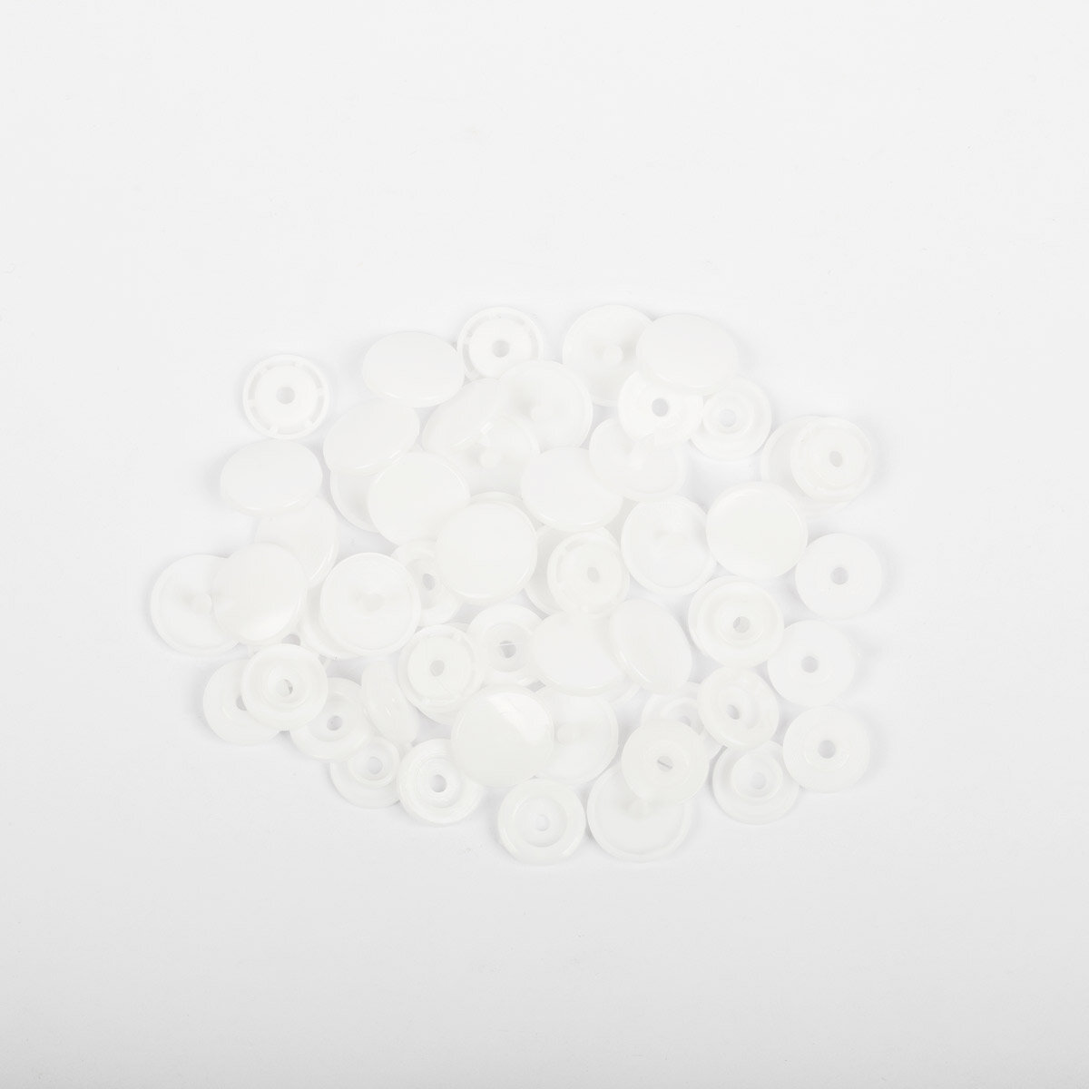 "Micron" POM-12 Кнопки пластиковые пластик d 12 мм 15 шт. № 001 белый