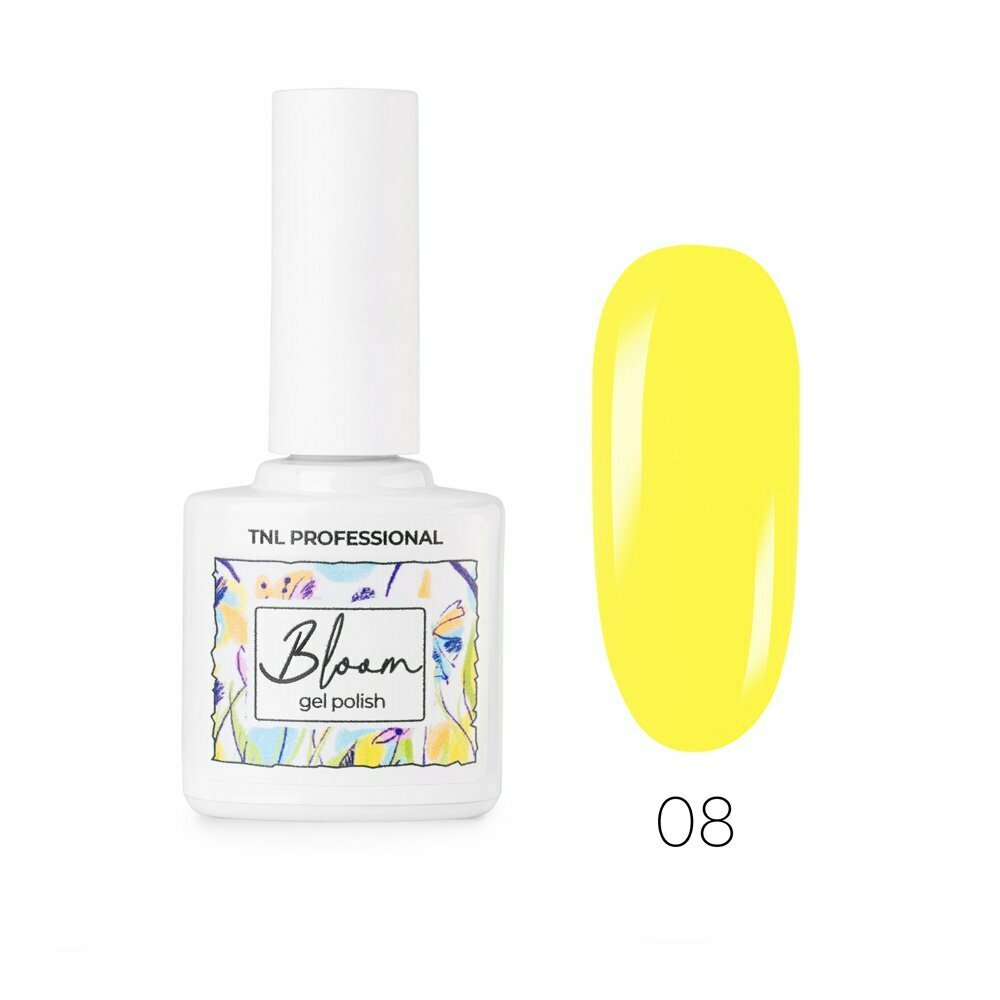 Гель-лак Bloom №8 желтая примула, TNL Professional, (10 мл)