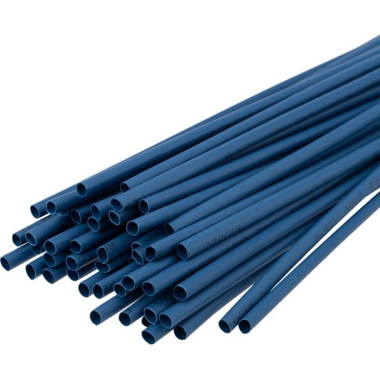 Термоусадочная трубка Rexant 4,0/2,0 мм синяя (50 шт. по 1 м.), 20-4005