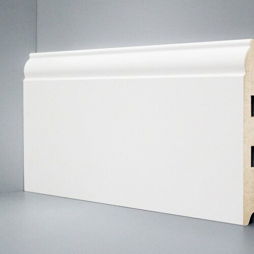 Плинтус Deartio МДФ White U 104 - h 150 мм
