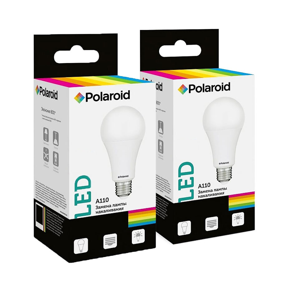 Светодиодная лампа Polaroid 220V A110 30W 4000K E27 2410lm (2 шт.)