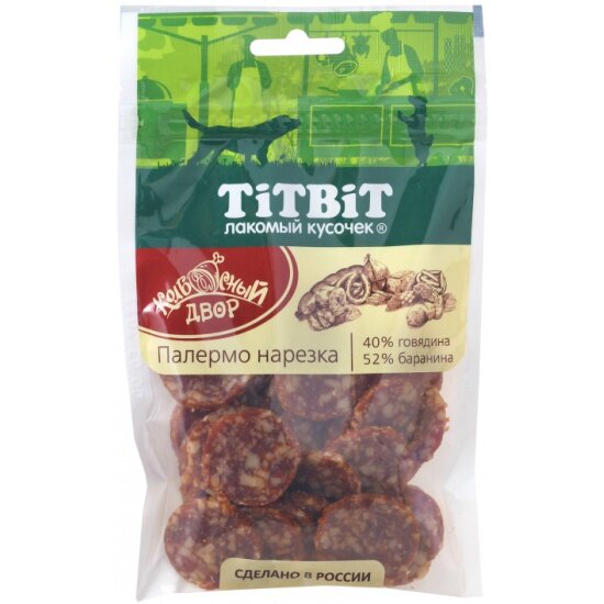 Лакомство для собак Titbit Нарезка Палермо Колбасный двор 80 г