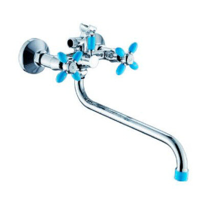 Смеситель для ванны с круглым изливом Эверест (Everest) Хром (B22-071D)