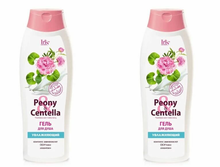 Iris PEONY & CENTELLA Гель для душа Увлажняющий, 400мл,2 шт,