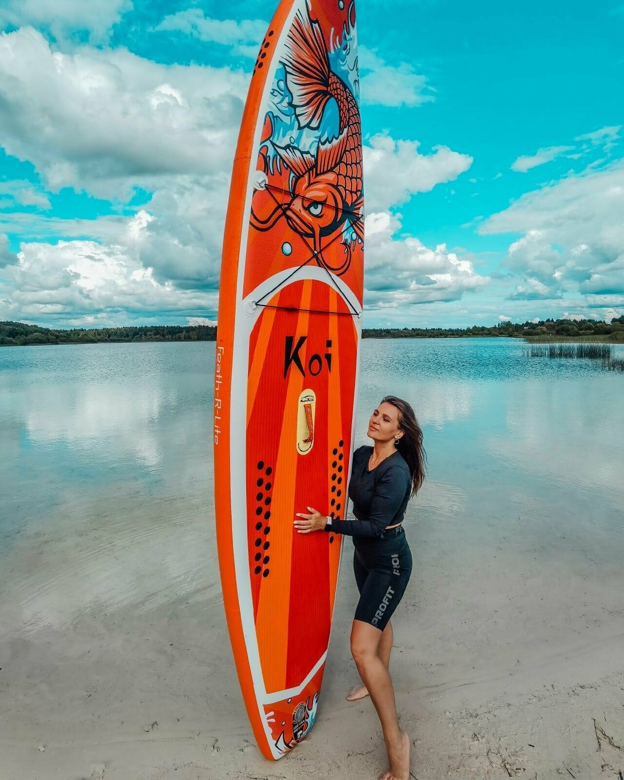 SUP-доска - САПборд - SUP board KOI 11.5 Весь комплект. 350x83х15 см