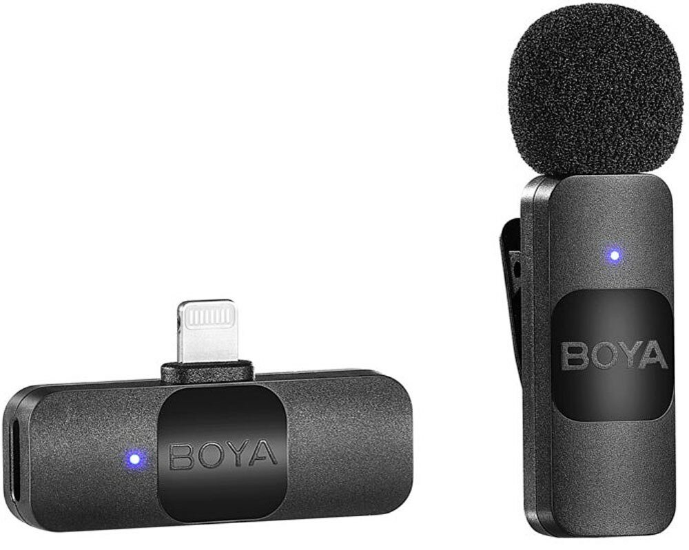 BOYA BY-V1, черный, беспроводной микрофон