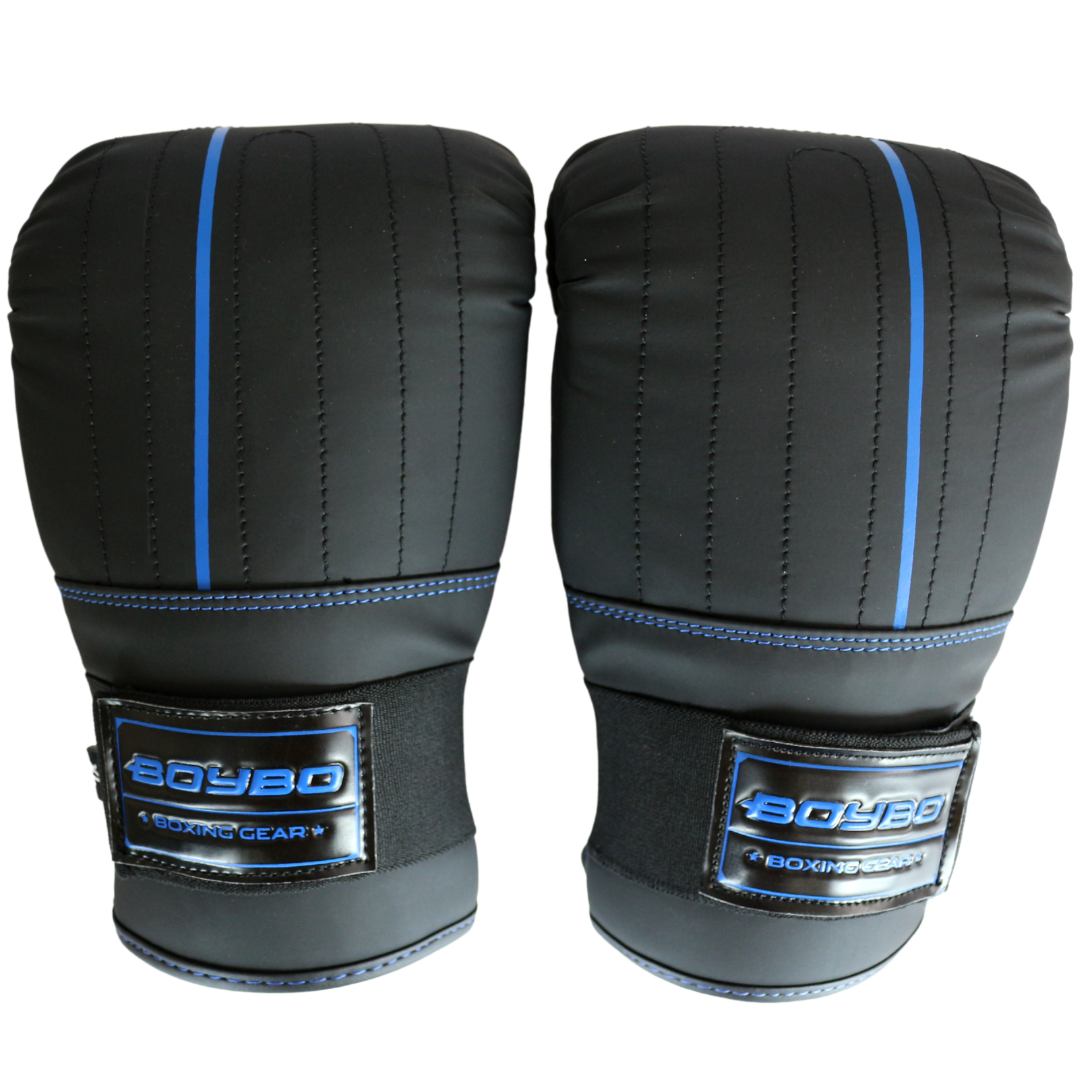 Боксерские перчатки BoyBo B-Series, искусственная кожа, с липучкой, синий, XL
