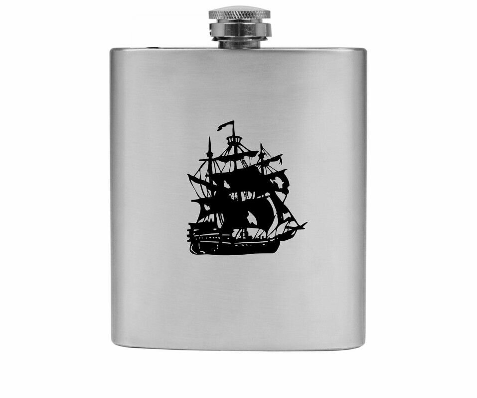 Фляжка Bugrikshop принт "Пираты Карибского моря" - 0002