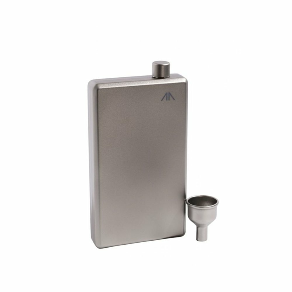 Фляга + воронка титановые TITANIUM POCKET FLASK 200мл.