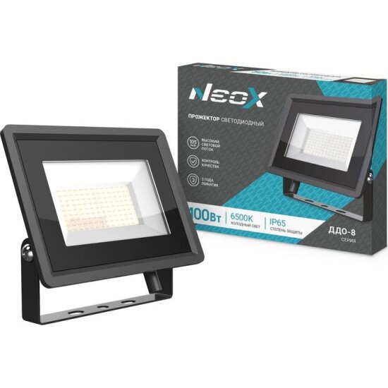 Прожектор Neox ДДО-8 100Вт 230В 6500К 10500лм 105лм/Вт IP65 4690612037097