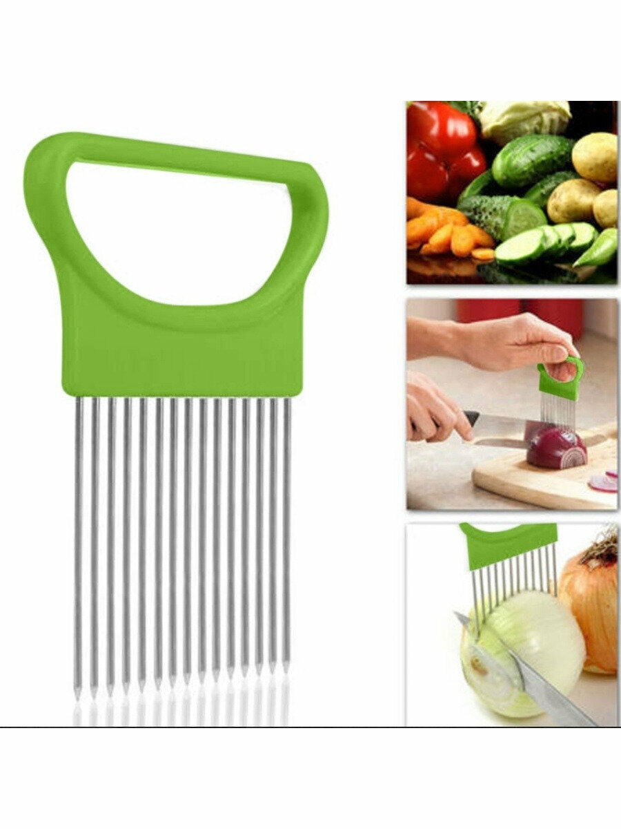 Держатель для нарезки лука и овощей, приспособление для резки