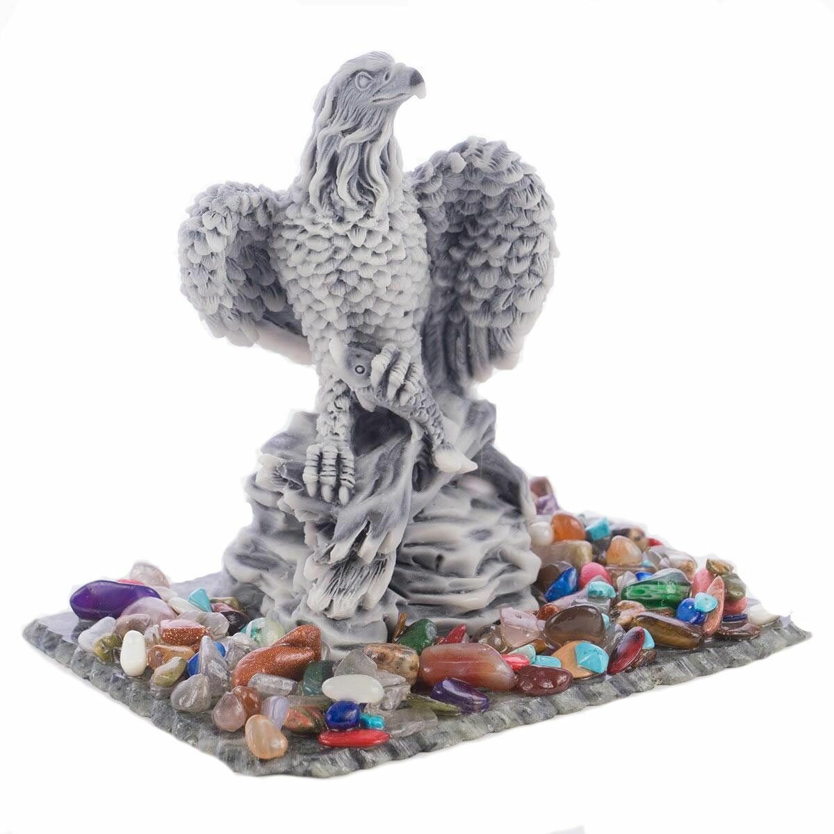 Декоративная фигурка "Орел на скале" из мрамолита 118974