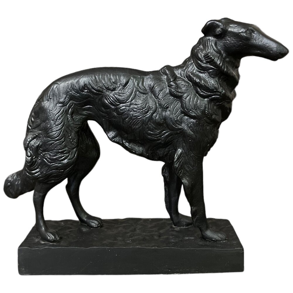 Чугунная статуэтка "Борзая" 1995-2000 г. Касли, Россия