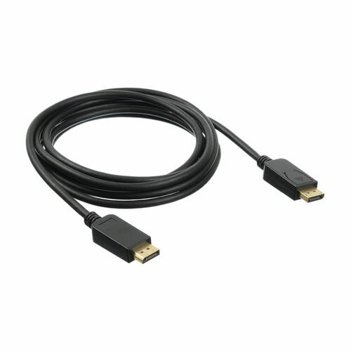 Кабель аудио-видео Buro V.1.2, DisplayPort (m) - DisplayPort (m) , ver 1.2, 2м, GOLD, черный [bhp dpp_1.2-2]
