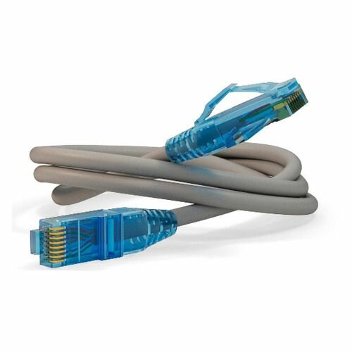 Патч-корд Hyperline PC-LPM-UTP-RJ45-RJ45-C6-10M-LSZH-GY, вилка RJ-45, вилка RJ-45, кат.6, LSZH, 10м, серый