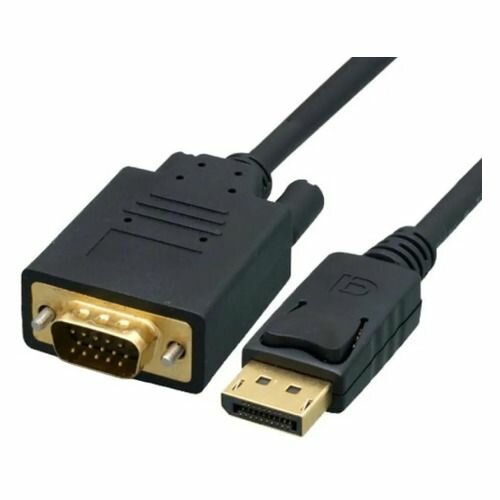 Кабель-переходник видео PREMIER 6-932, DisplayPort (m) - VGA (m) , 5м, GOLD, черный [6-932 5.0]