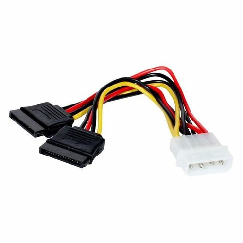 Кабель питания PREMIER 6-096-SATA-PSY, Molex 8981 (прямой) - SATA (прямой), 0.15м, пакет