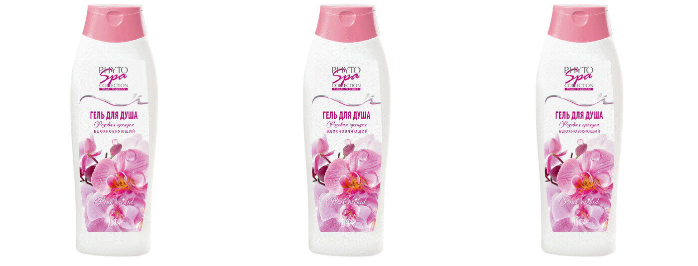 Iris гель для душа Phyto Spa Collection розовая орхидея, 400 мл, 3 шт