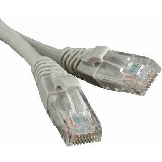 Патч-корд Hyperline GY, 10м (PC-LPM-UTP-RJ45-RJ45-C6-10M-LSZH-)