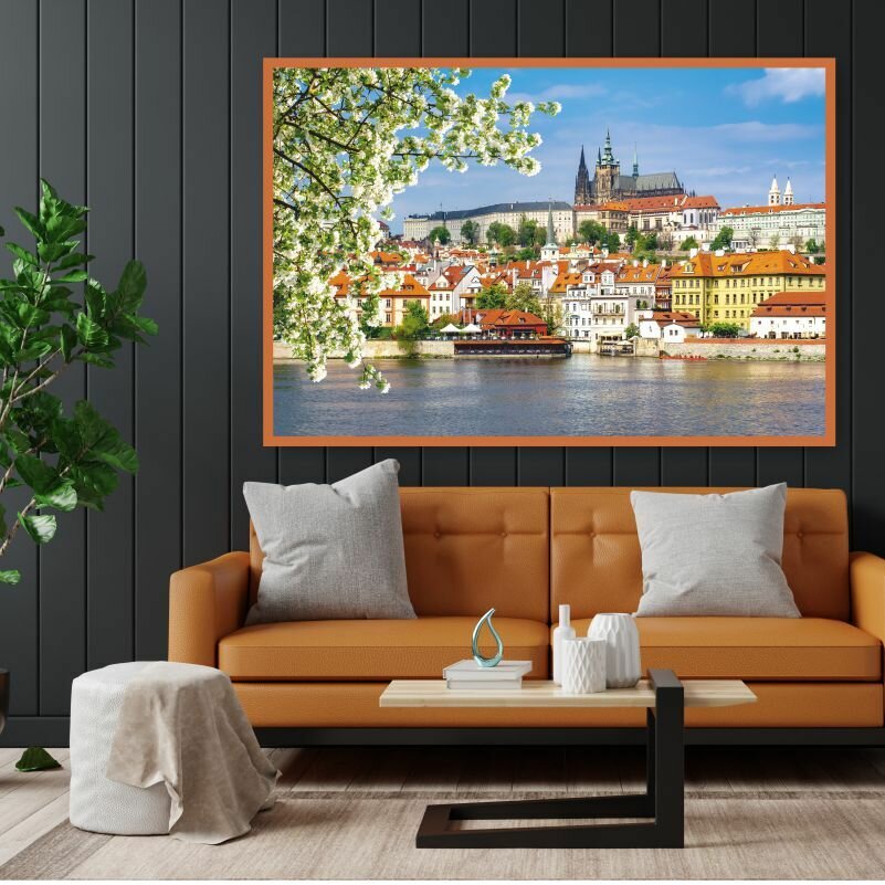 Постер для интерьера Весна в Праге 40х30 см в тубусе ПолиЦентр