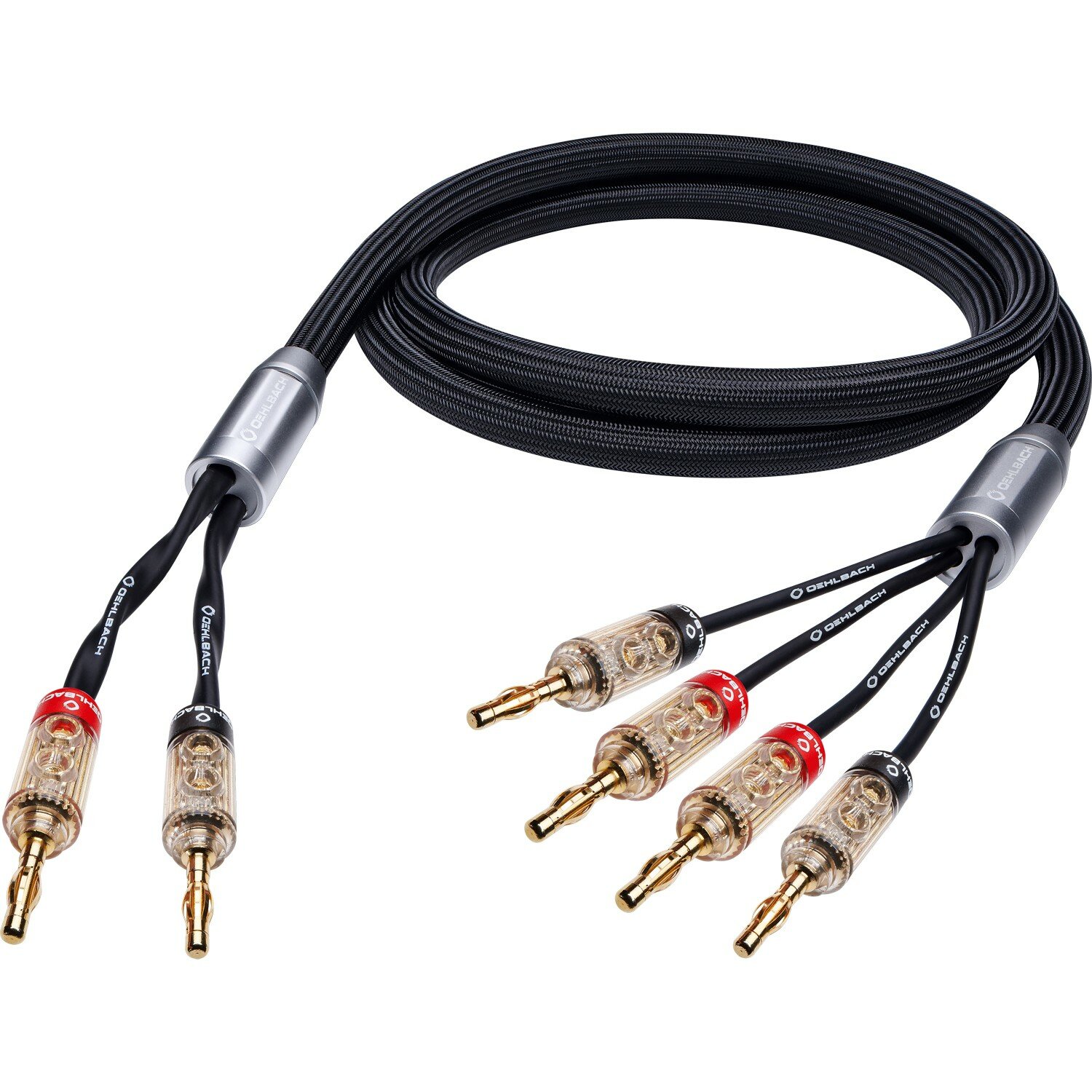Акустический кабель Oehlbach STATE OF THE ART XXL Fusion Two Cable Set, 2x2,0m, bi-wiring w.banana, D1C14223