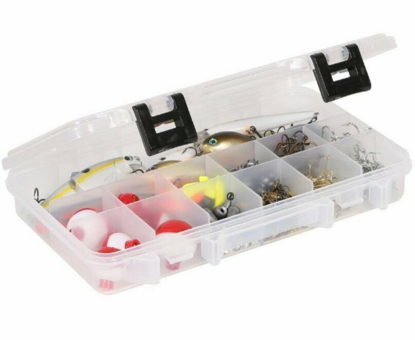Коробка Plano 2-3613-01 13 Comp W Tab P Clr Blkh Latch (27.6cm x 18.6cm x 4.4cm)