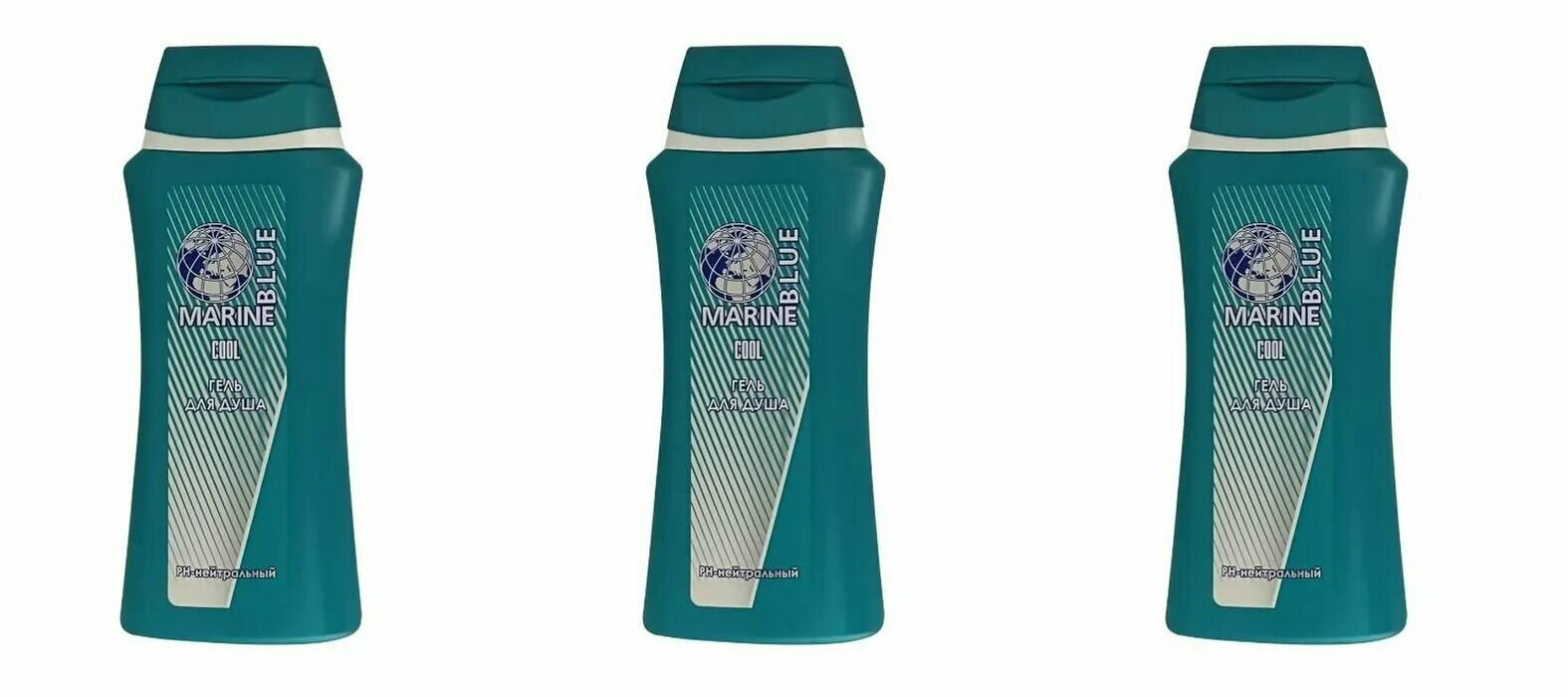 Blue Marine Гель для душа мужской 250 мл 3 шт