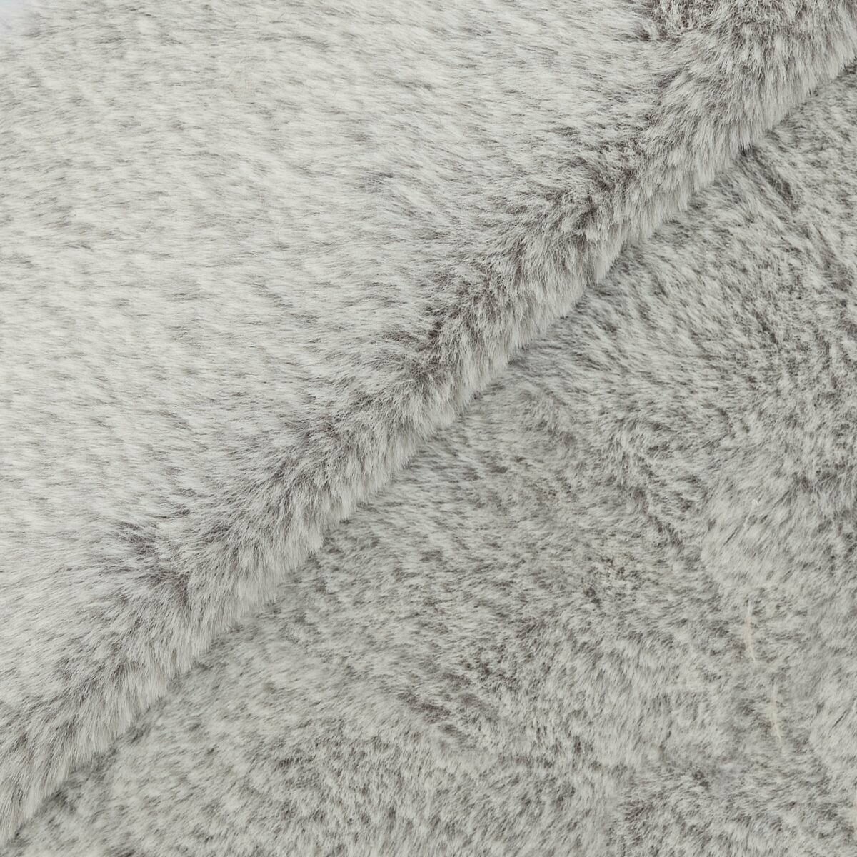 Ткань для игрушек, плюш "PEPPY" PTB-004, 48x48см, 374г/кв. м, 100% полиэстер серый/silver