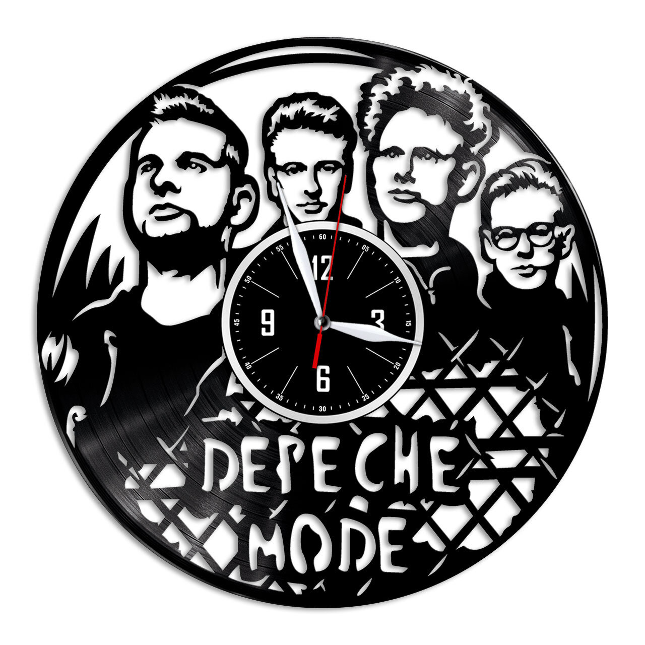 Depeche Mode - настенные часы из виниловой пластинки, диаметр 30 см