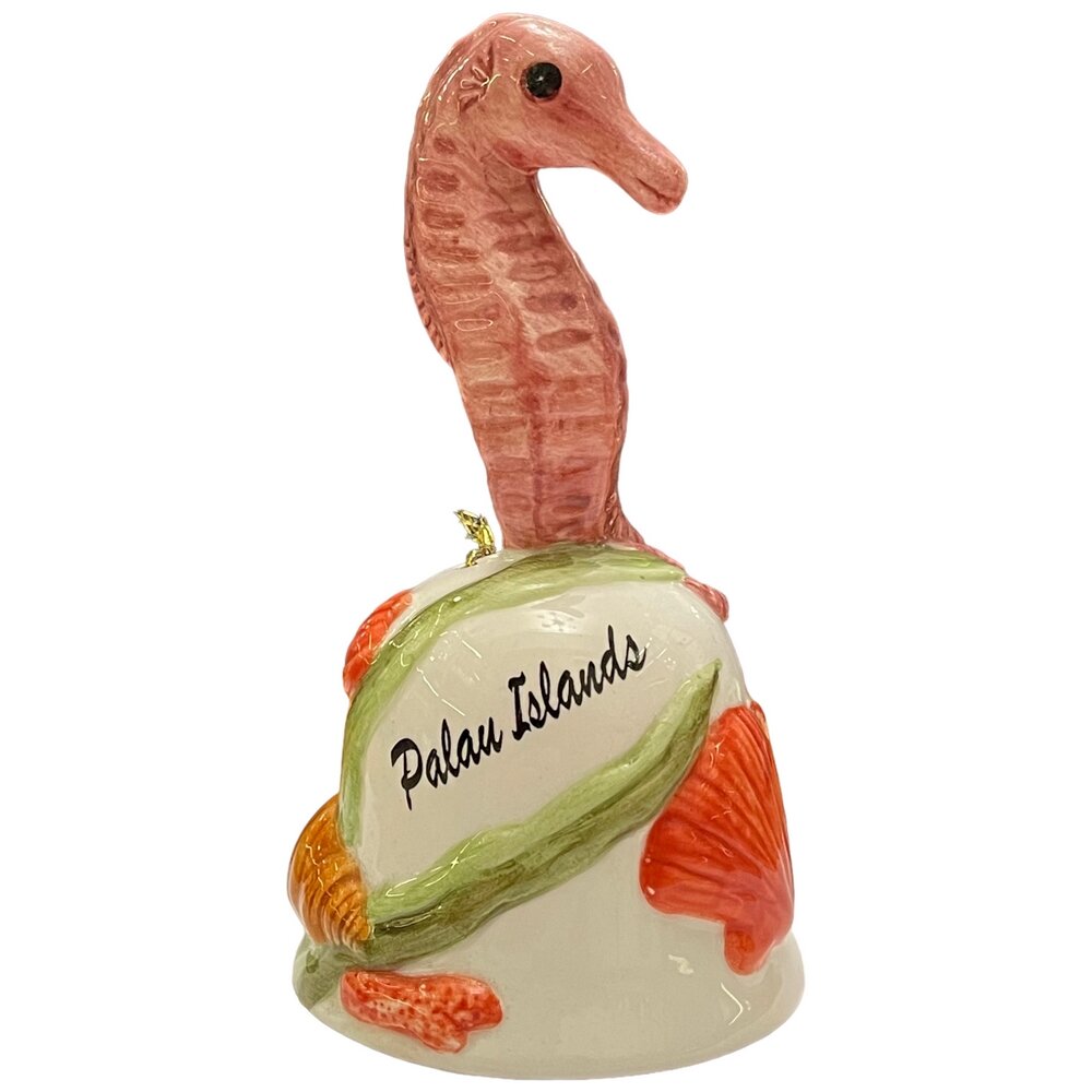 Колокольчик сувенирный "Морской конек", 1990-2010 гг, фарфор, Микронезия