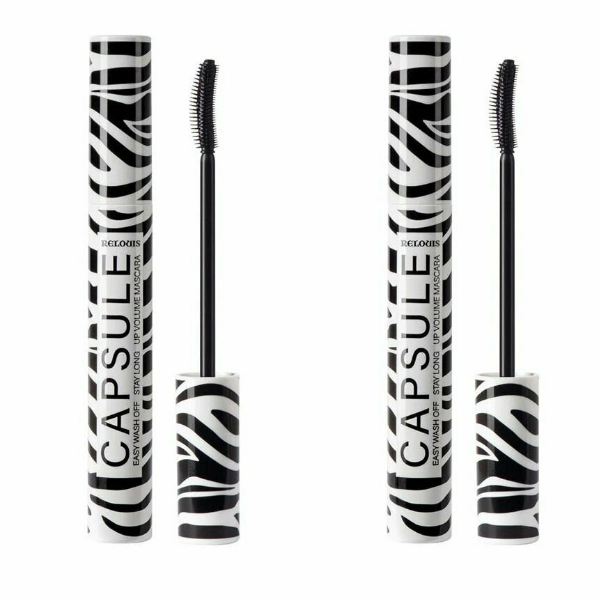 Relouis тушь Capsule стойкая объемная - 2 штуки