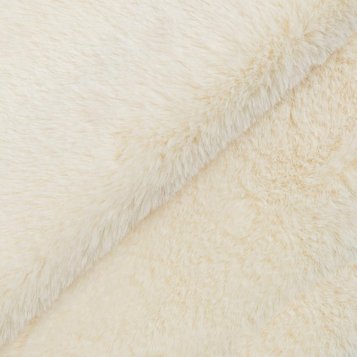 Ткань для игрушек, плюш "PEPPY" PTB-004, 48x48см, 374г/кв. м, 100% полиэстер молочный/ivory