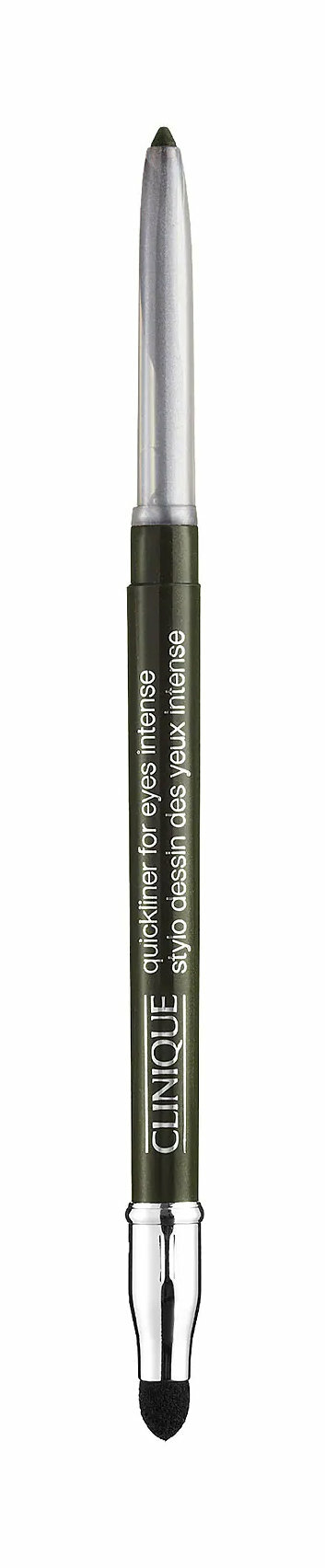 CLINIQUE Quickliner For Eyes Intense Карандаш для глаз автоматический с растушевкой, Intense Ivy