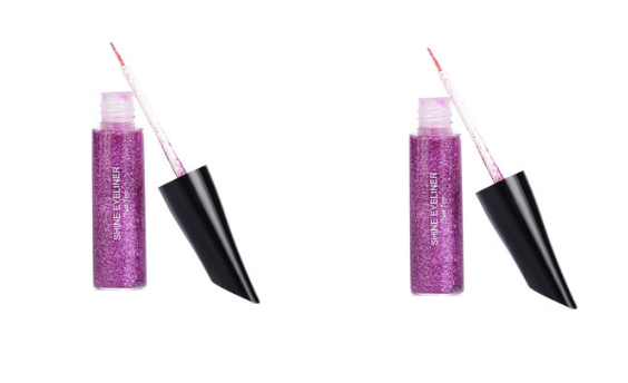 Farres cosmetic Подводка для глаз цветная с блестками 8011 тон 05 фиолетовый, 3 мл - 2 шт