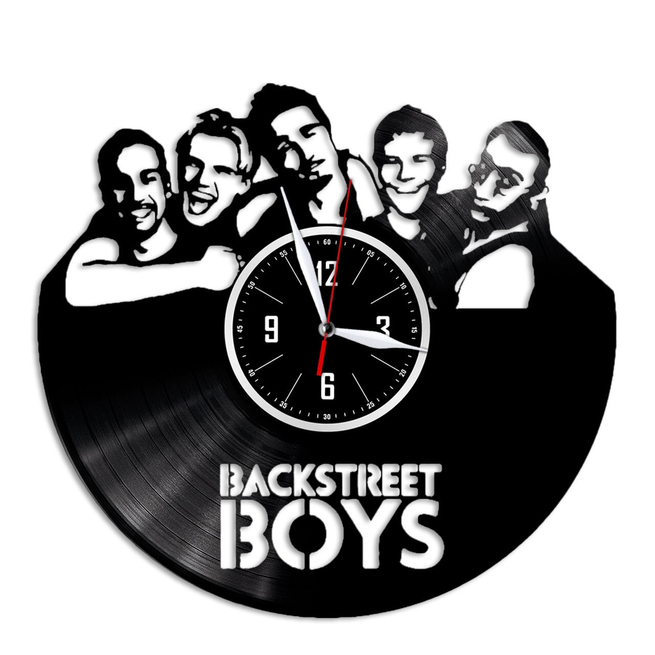 Backstreet Boys - настенные часы из виниловой пластинки, диаметр 30 см