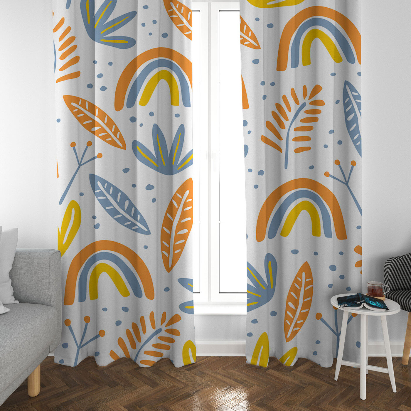 Фотошторы из габардина, 290х260см