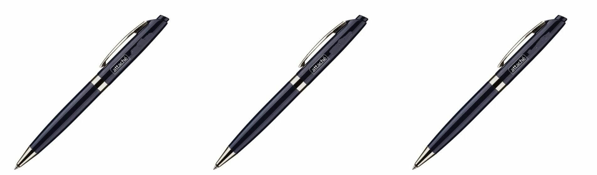 Attache Ручка шариковая Boss автоматическая, синий, 3 шт