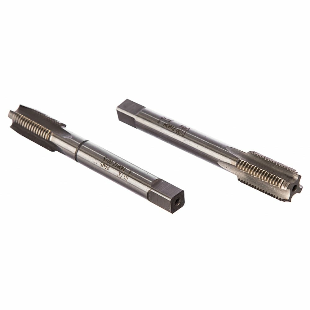 Метчик G 1/4 дюйма м/р комплект 2 шт. Р6М5 HORTZ 203808
