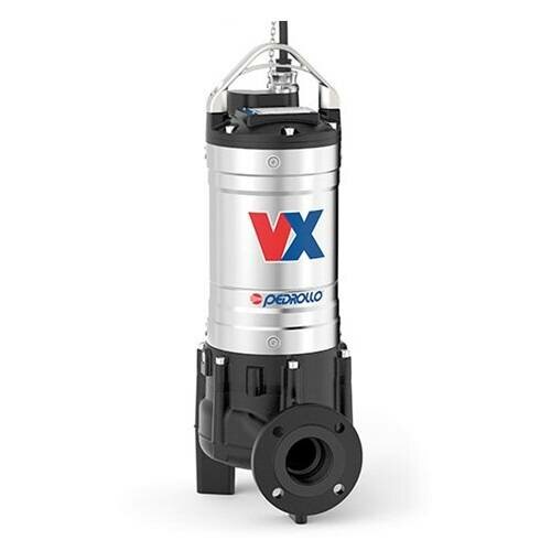Насос фекальный Pedrollo VX 55/50 - 4 кВт (3x380 В, Qmax 1000 л/мин, Hmax 26 м, кабель 10 м)