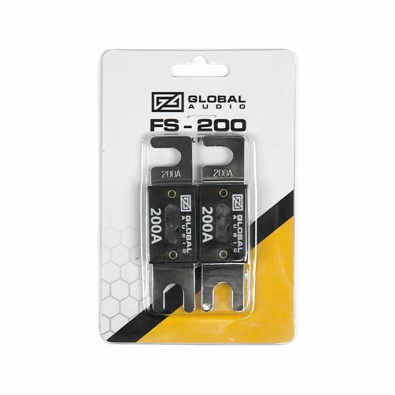 Предохранитель Global Audio FS-200, номинальный ток 200А, 2 шт. в упаковке