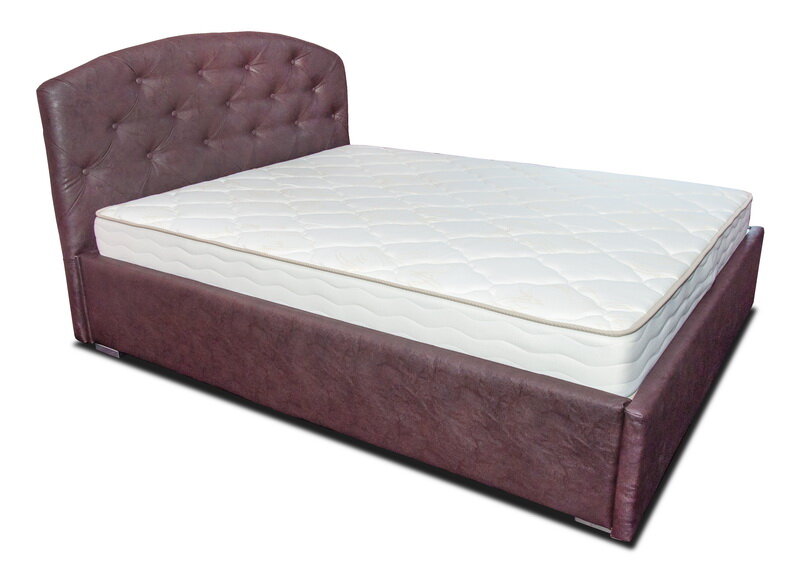 Юлия, кровать в ткани, 220х100х100 см, с ящиком для белья