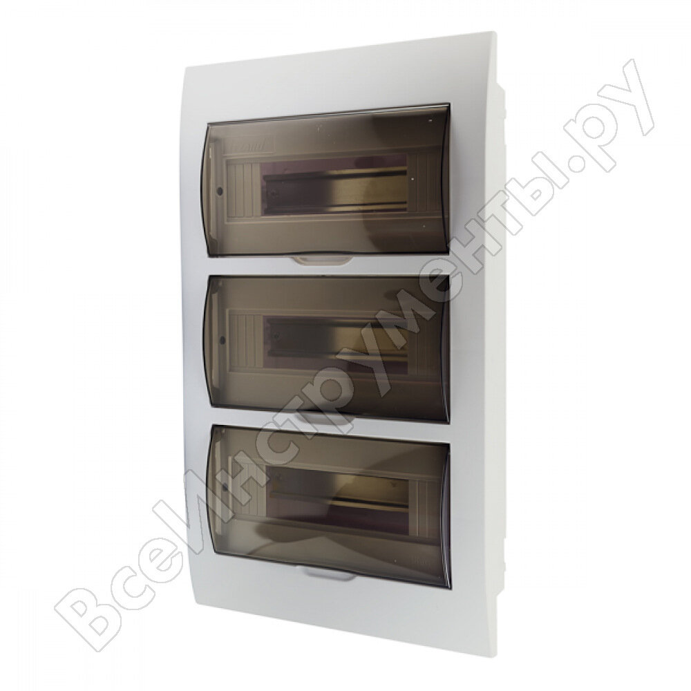 Бокс Lezard LUXRAY с прозрачной крышкой ЩРВ-П-36 для внутренней установки 36-и модульных устройств 731-1000-036