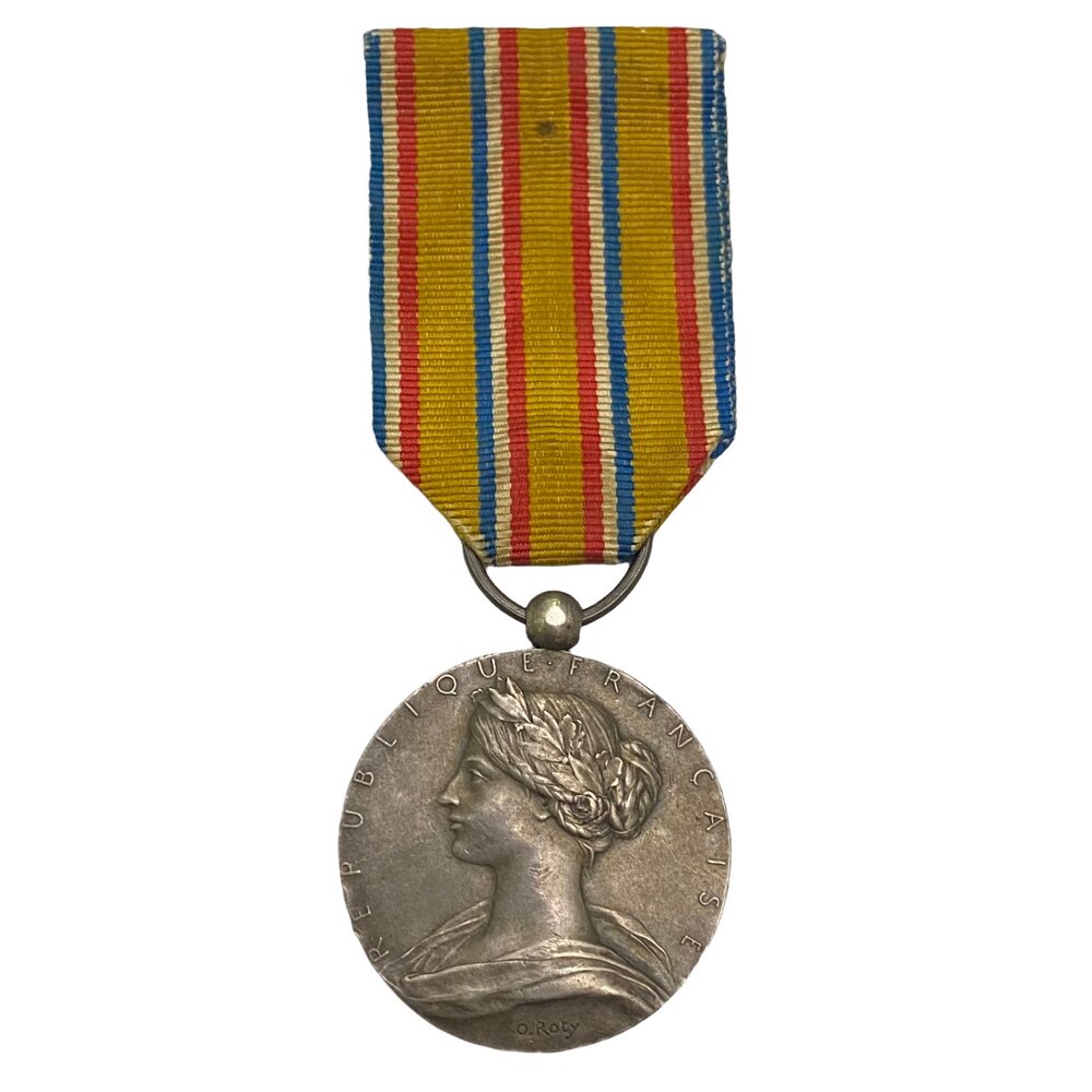Франция, почетная медаль для пожарных 1900-1935 гг.