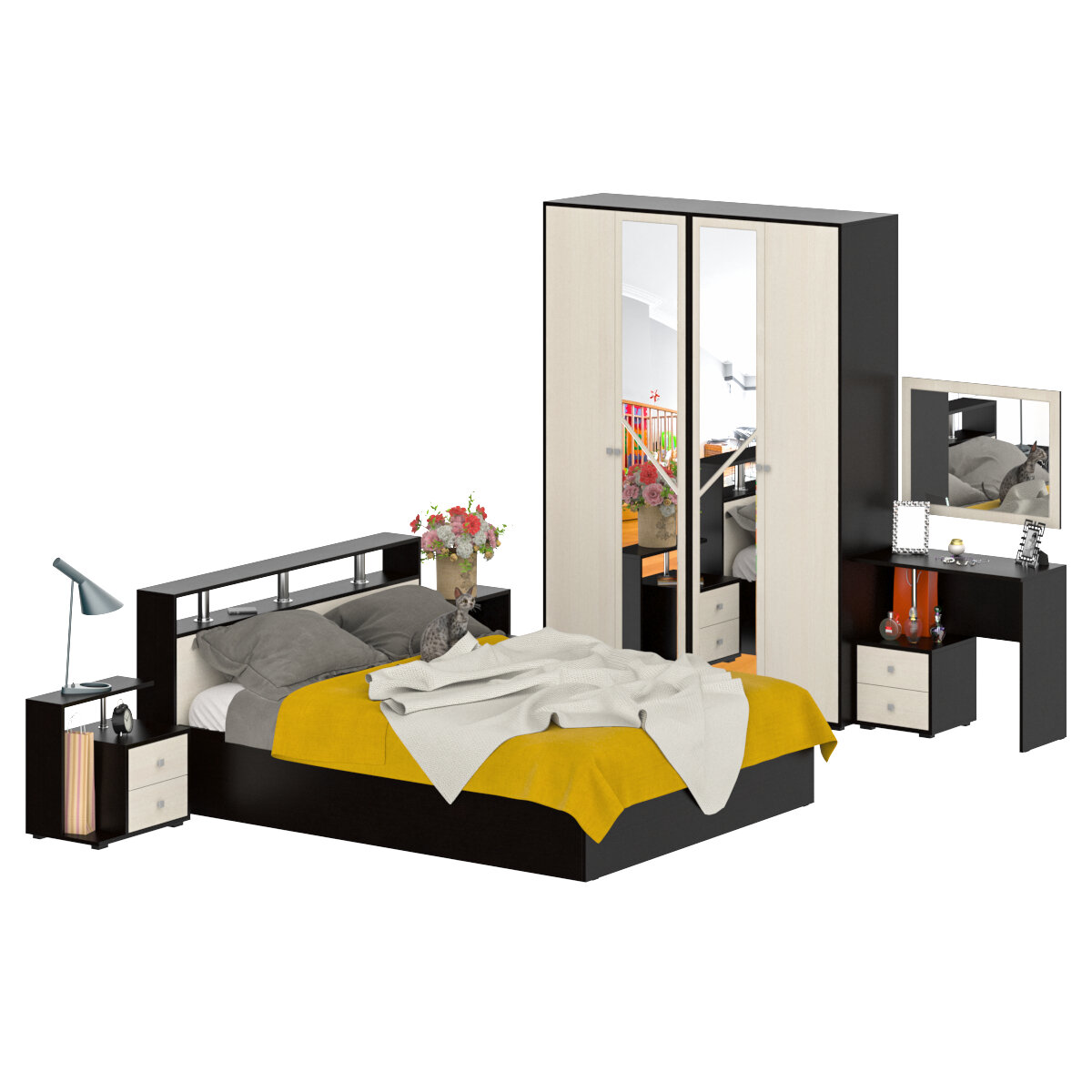 Спальный гарнитур, набор мебели для спальни - СВ0022 Спасибо-Мебель