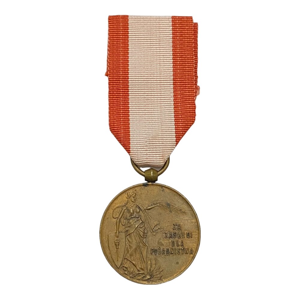 Польша, медаль "За заслуги в пожарной охране" III степень 1931-1939 гг.